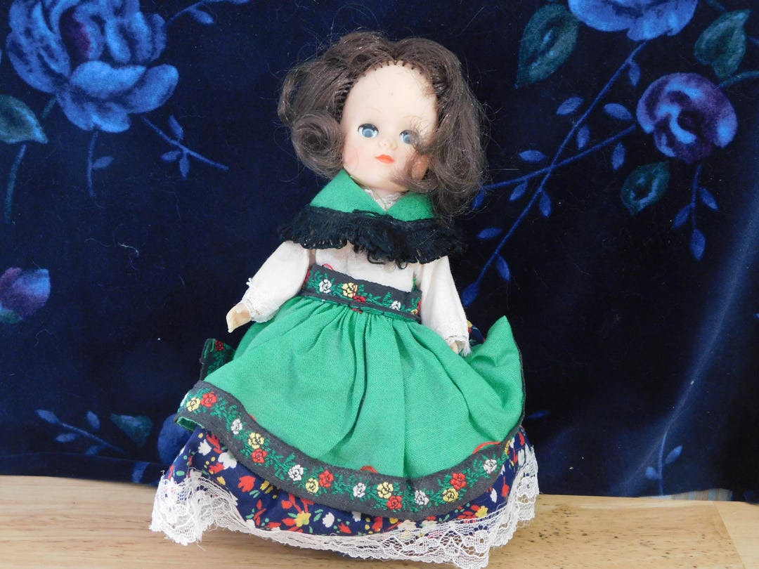 Vintage Vinyl & Plastic Doll, 7", Marked Hong Kong W/ Oil Lamp Symbol ...