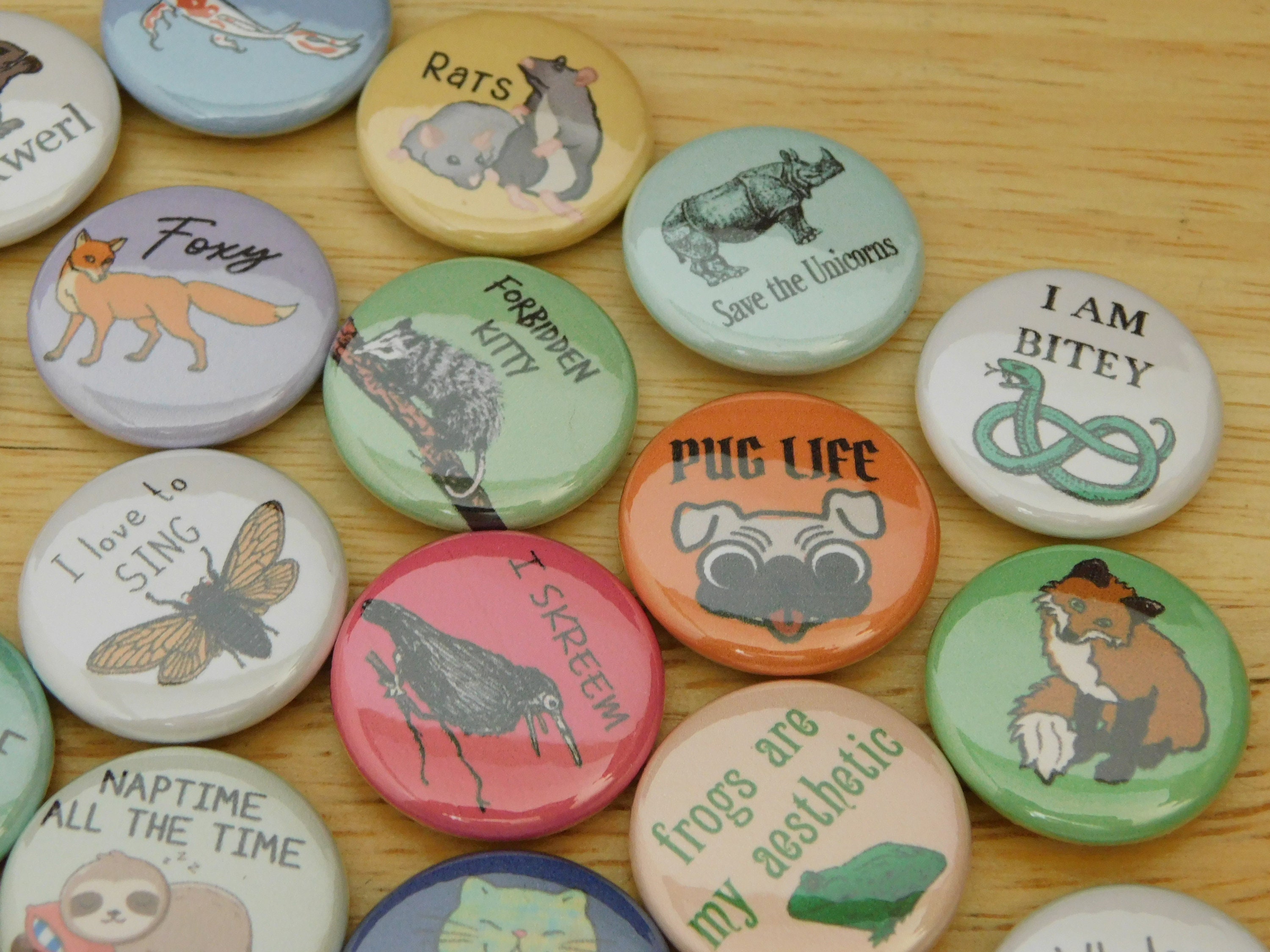 Animal 1 Button Blind Bags zoo Cats Dogs Birds Farm Insects Bugs Birds ...