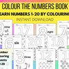 Number Colouring Worksheet Printables First Grade Year One Maths Colour ...