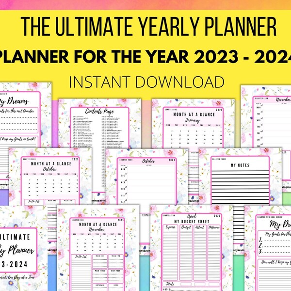 Save Money, Monthly Savings Challenge Trackers, 1000 Savings Printable ...