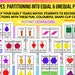 Partition Shapes Into Equal & Unequal Parts, Geometry, Shapes Worksheet ...