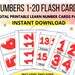 Learn Numbers 1-20, Flash Card Numbers, Learn Counting Numbers ...