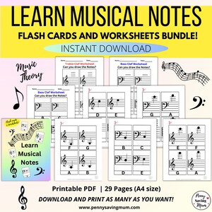 Learn Music Theory Flash Cards, Music Notation, Musical Flash Cards ...