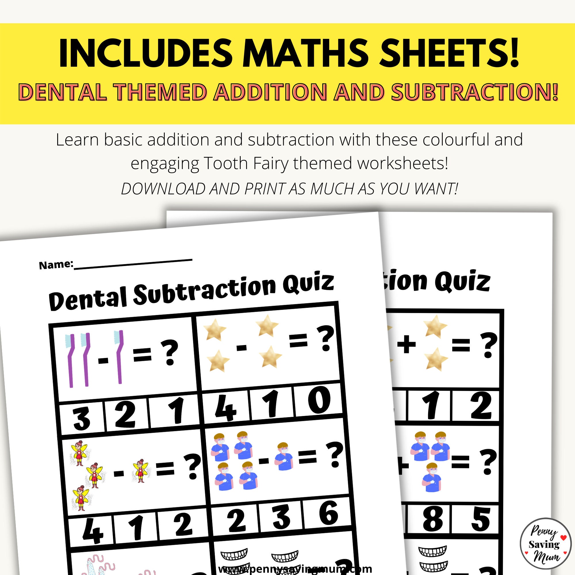 The Tooth Fairy Dental Activity Pack Printable - Etsy Canada