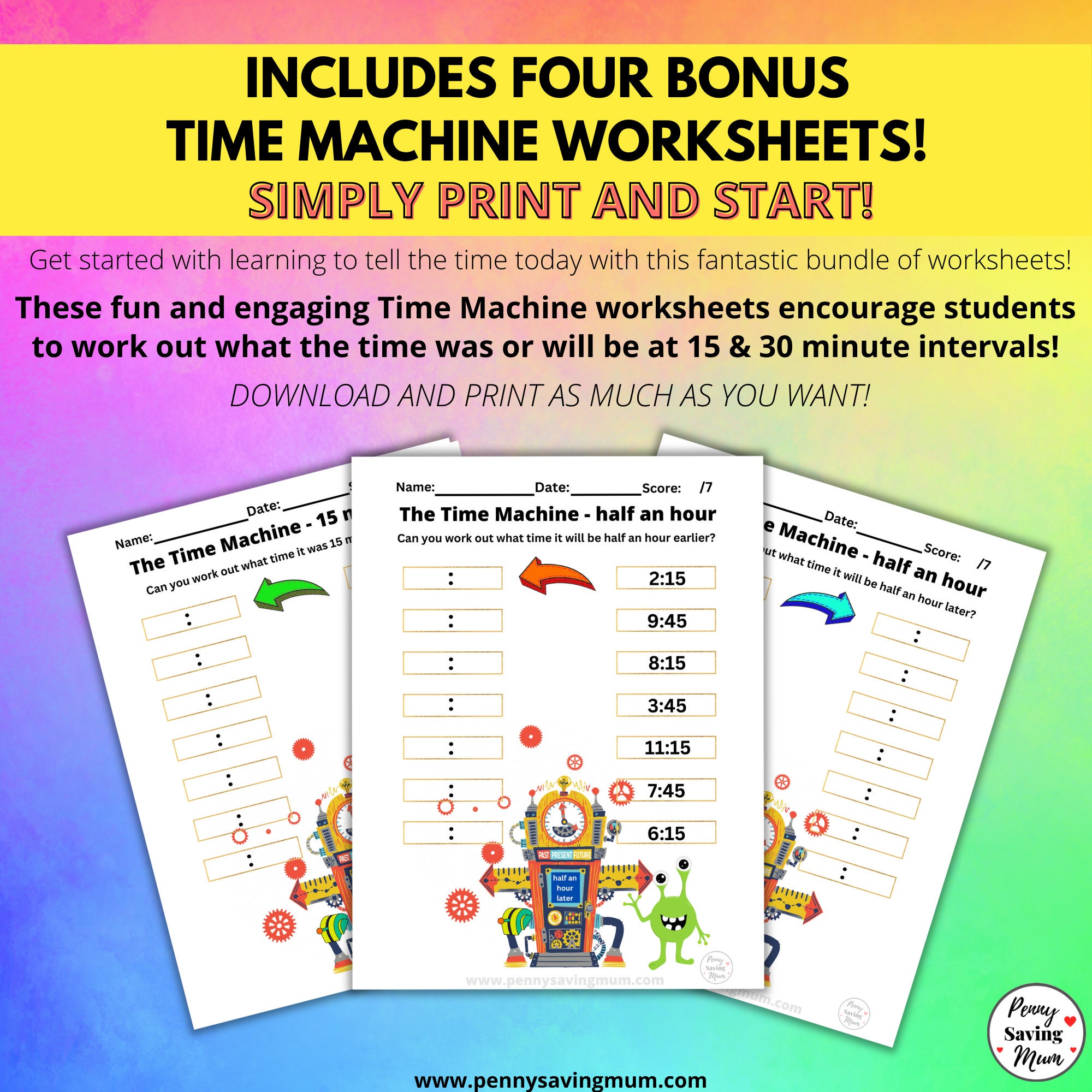 Telling the Time Worksheets, Learn to Tell Time, Digital, Analogue ...