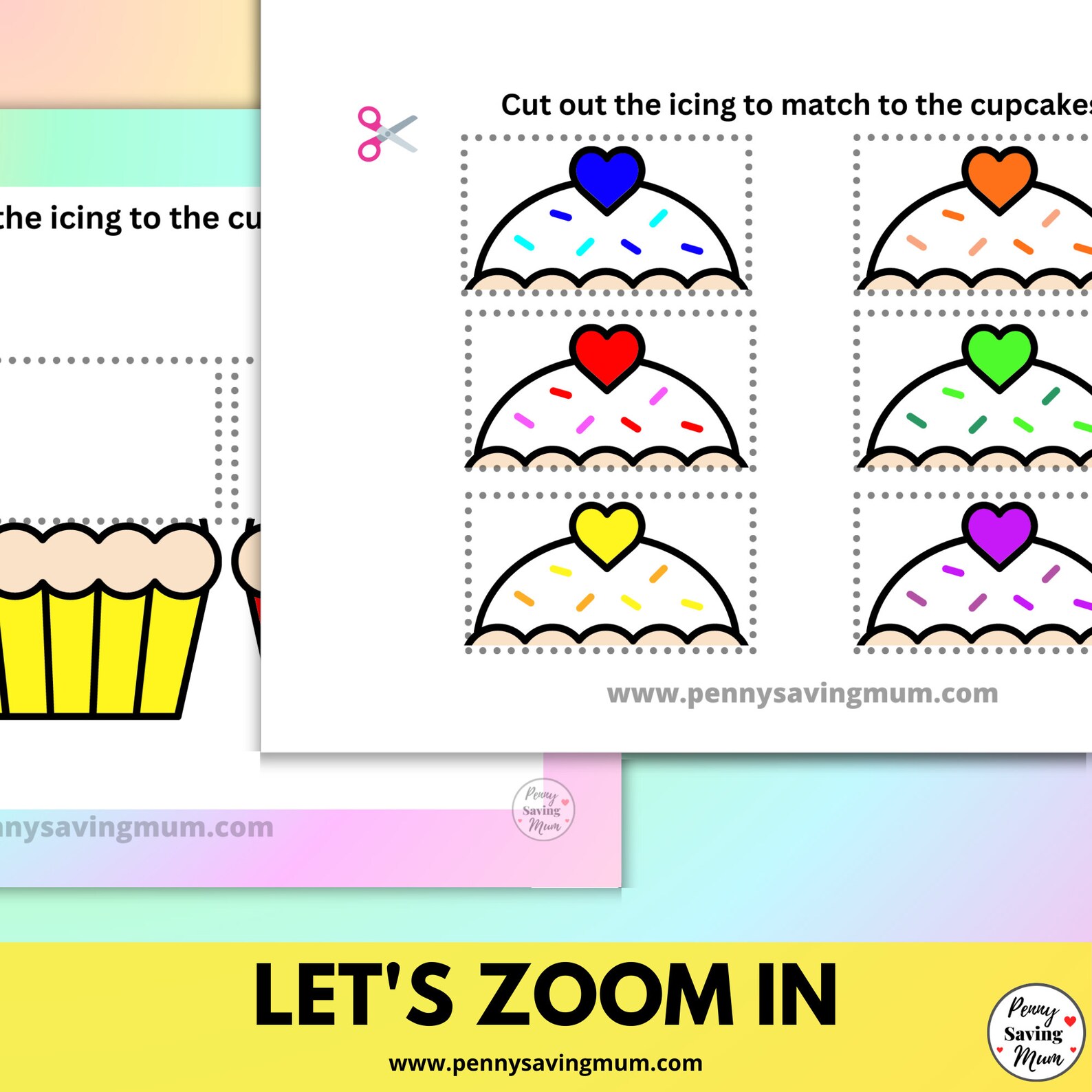 Learn Colours, Toddler Colour Matching, Cupcake Icing, Baking, Colour ...
