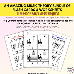 Learn Music Theory Flash Cards, Music Notation, Musical Flash Cards ...
