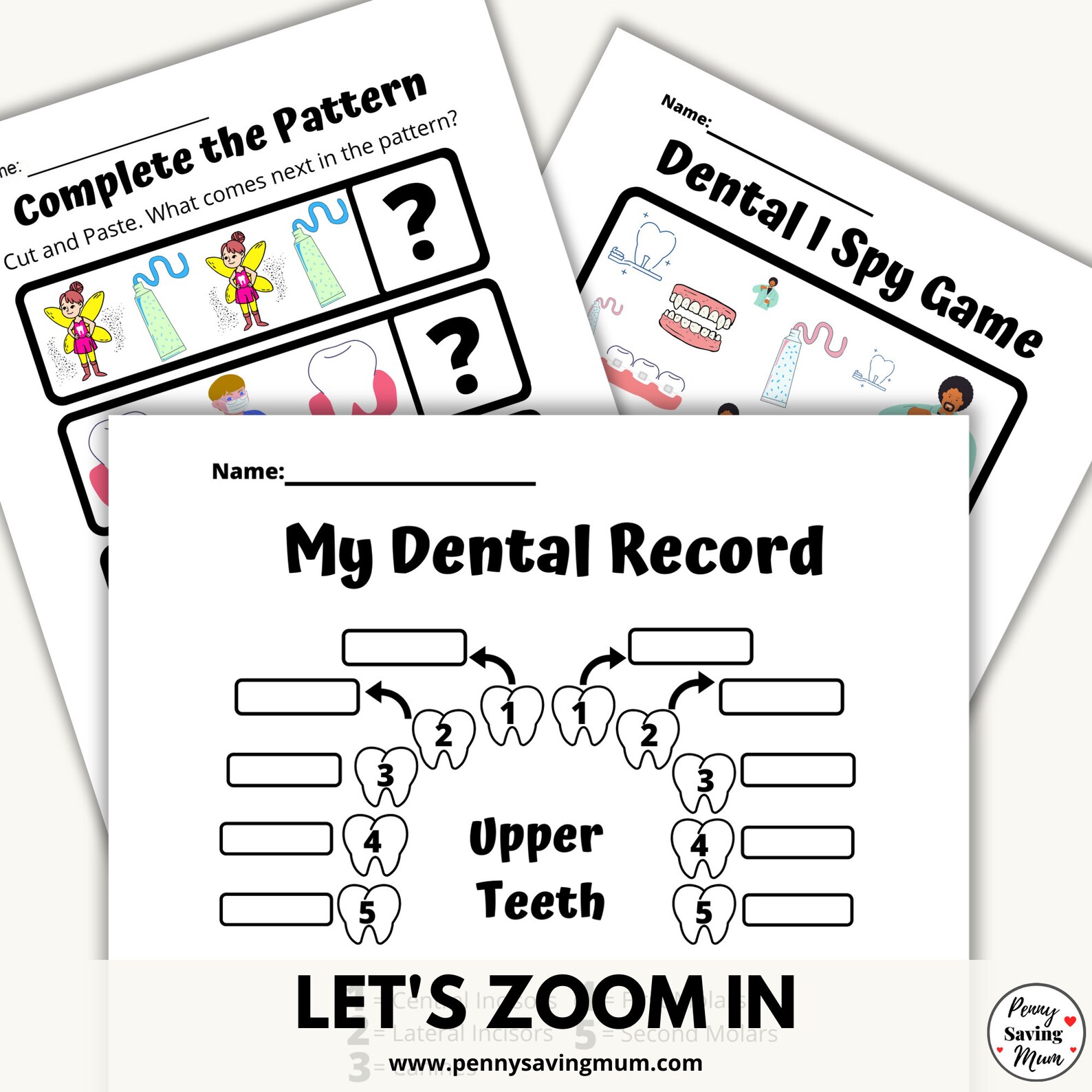 The Tooth Fairy Dental Activity Pack Printable - Etsy Canada