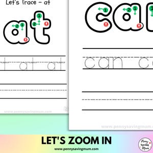 Large Print Phase 2 High Frequency Words, Guided Tracing Activity ...