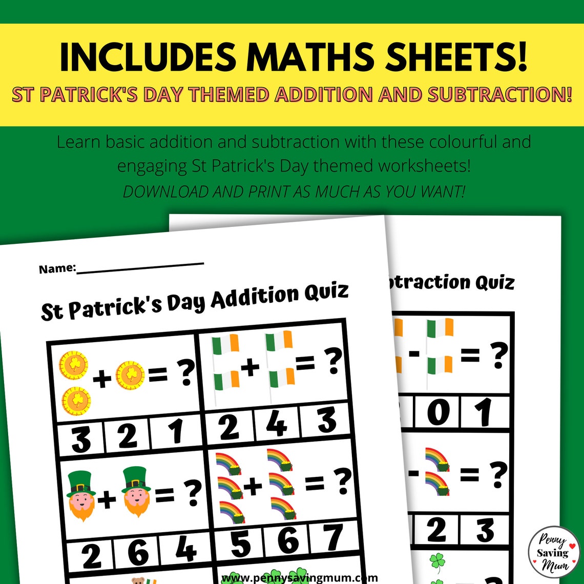 St Patricks Day Activity Pack Printable - Etsy
