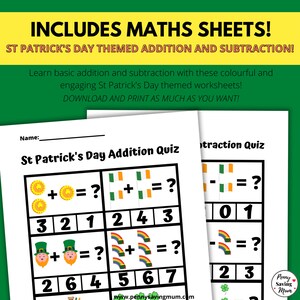 St Patricks Day Activity Pack Printable - Etsy
