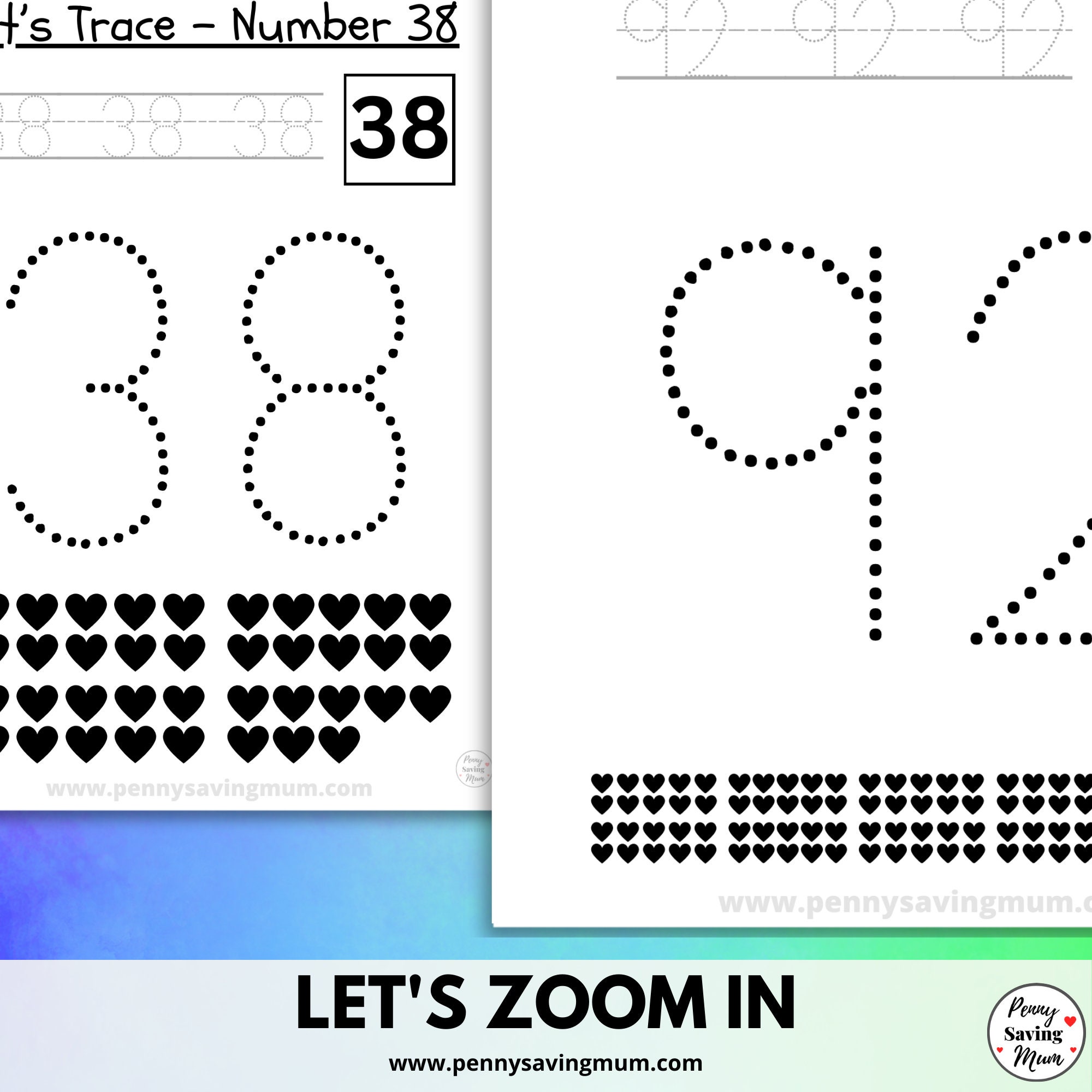 Large Print, Number Tracing, 1-100, Special Educational Needs, Visually ...