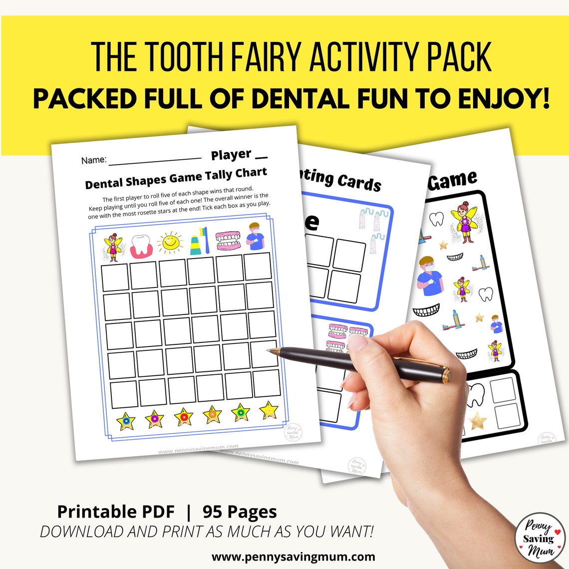 The Tooth Fairy Dental Activity Pack Printable - Etsy Canada