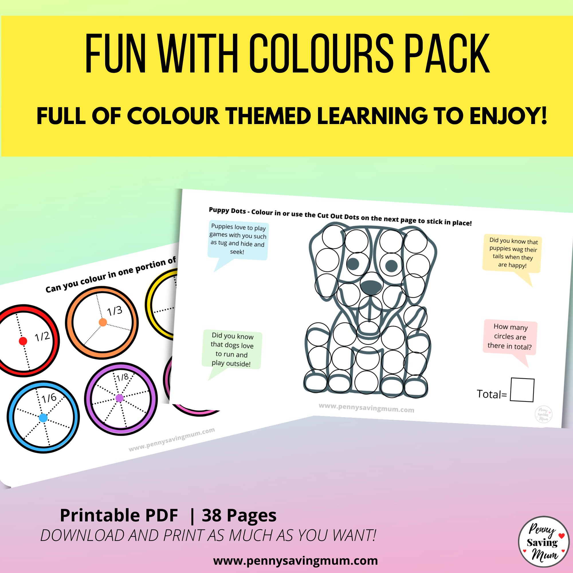 Fun With Colours Educational Printables - Etsy