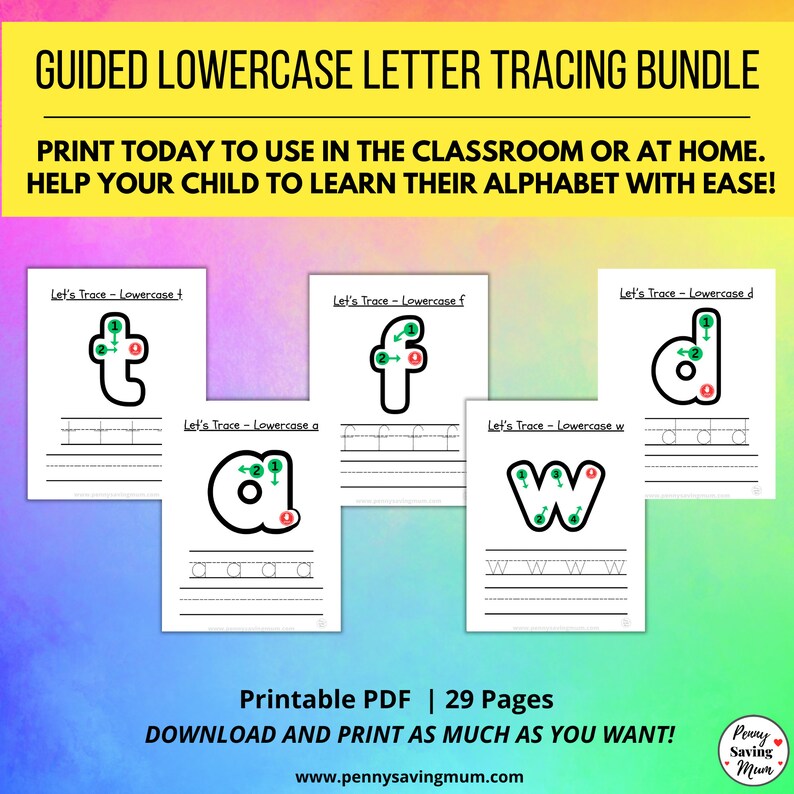 Large Print, Guided Alphabet Letter Tracing, Special Educational Needs ...