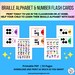 Braille Alphabet Flash Cards, Learn Braille Numbers, Special ...