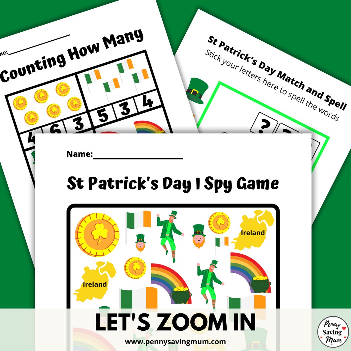 St Patricks Day Activity Pack Printable - Etsy