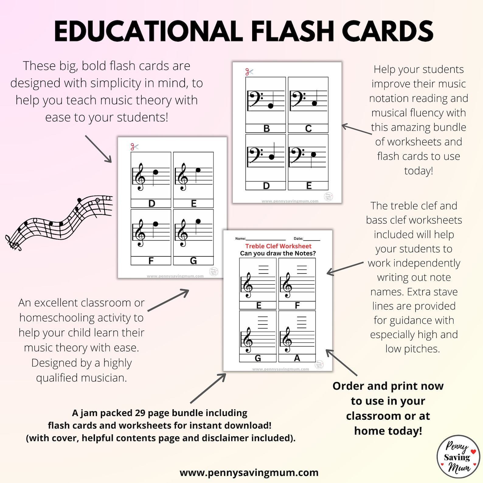 Learn Music Theory Flash Cards, Music Notation, Musical Flash Cards ...