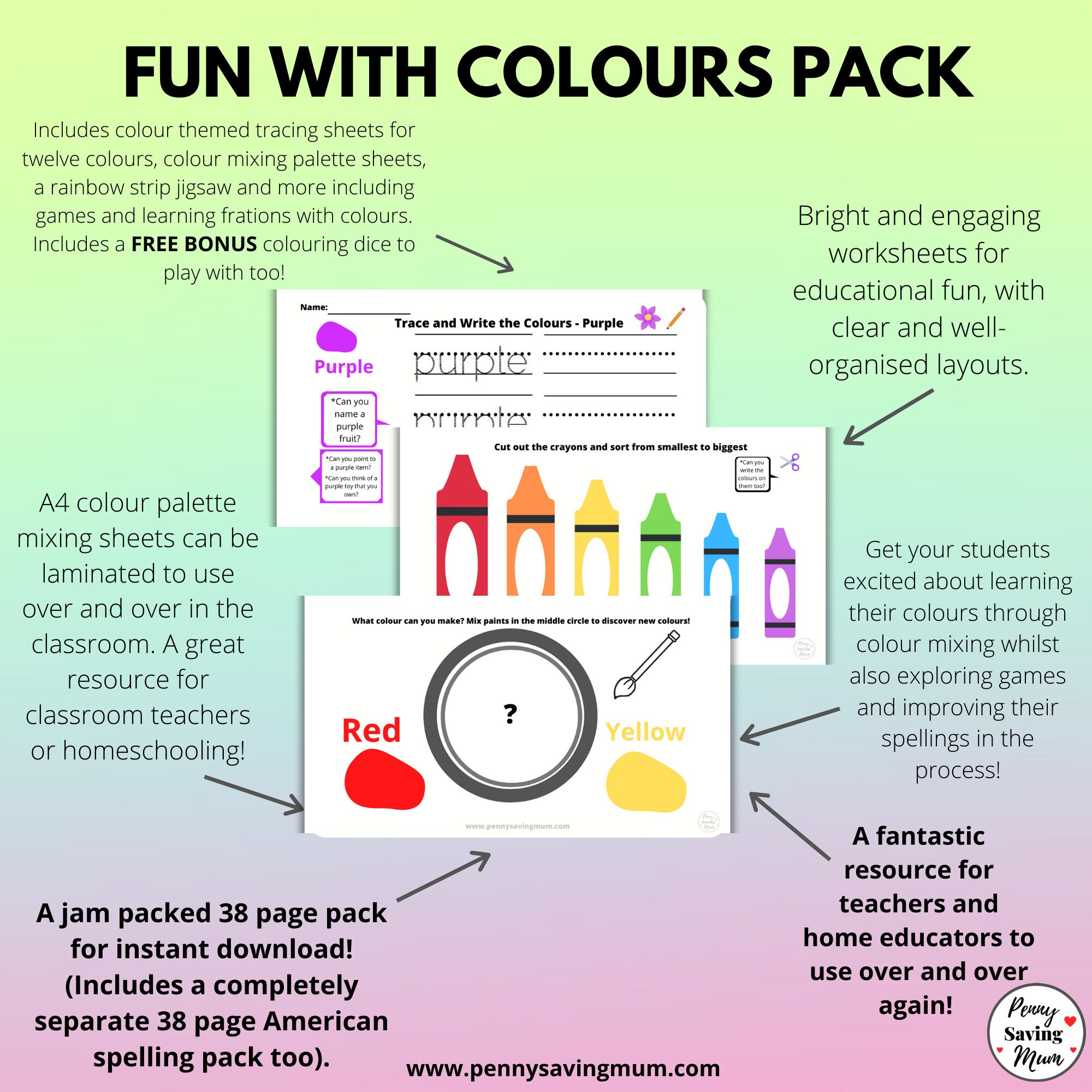Fun With Colours Educational Printables - Etsy