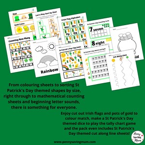 St Patricks Day Activity Pack Printable - Etsy