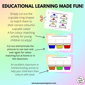 Learn Colours, Toddler Colour Matching, Cupcake Icing, Baking, Colour ...