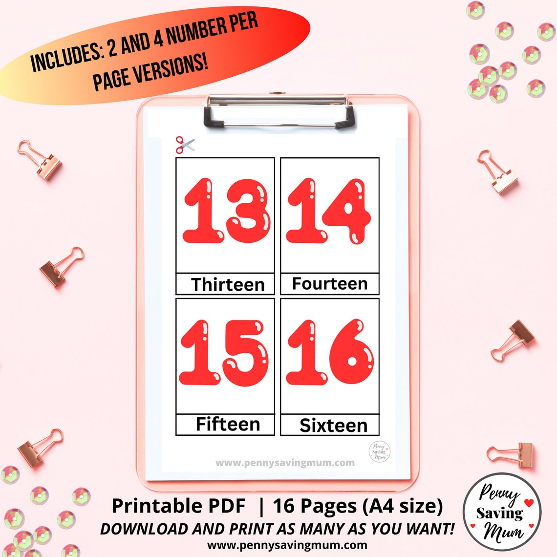 Learn Numbers 1-20, Flash Card Numbers, Learn Counting Numbers ...