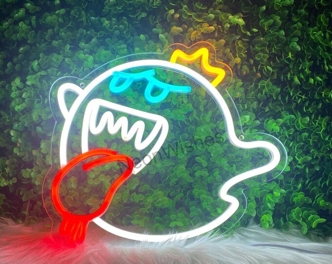 Mario Boo Ghost Neon Sign Anime Neon Sign Gengar Neon Sign Funky Neon ...
