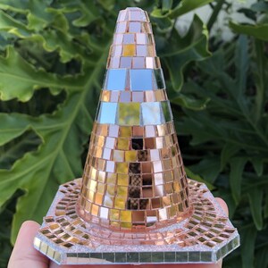 Disco Traffic Cone | Glam Desk Accessory | Rose Gold Field Cone | Fun ...