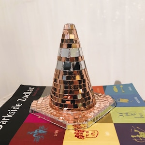 Disco Traffic Cone | Glam Desk Accessory | Rose Gold Field Cone | Fun ...