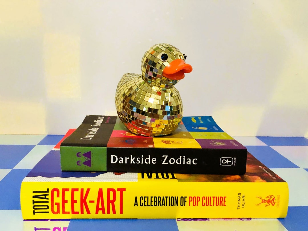 Gold Disco Duck Rose Gold Rubber Ducky Funky Maximalist Dopamine Decor ...