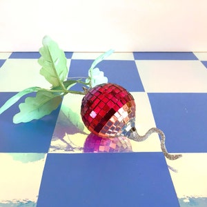 Disco Radish Ornament Funky Food Holiday Decor Vegetable Suncatcher ...