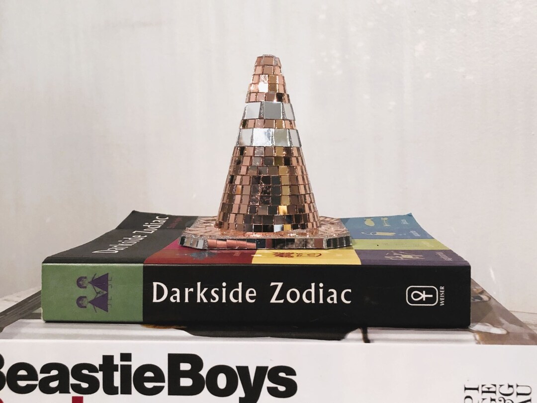 Disco Traffic Cone | Glam Desk Accessory | Rose Gold Field Cone | Fun ...