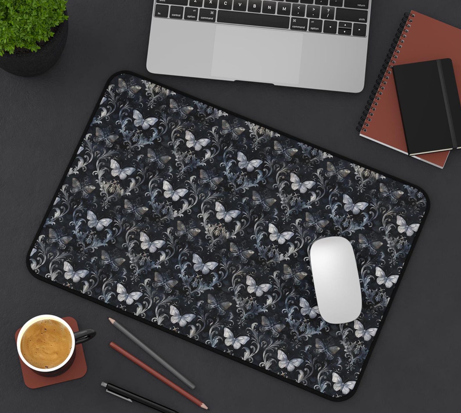 Cottagecore Moth Pattern Abstract Desk Mat Aesthetic Mom Gift for Her ...