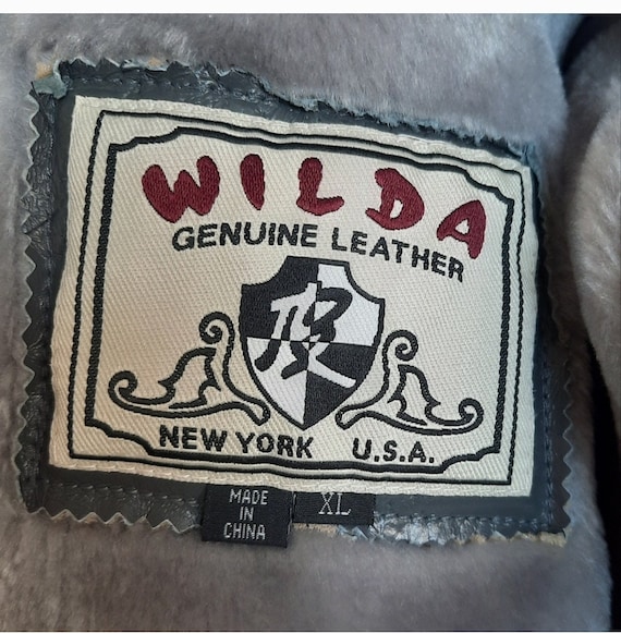 Vintage Wilda Genuine Patchwork Leather faux fur line… - Gem