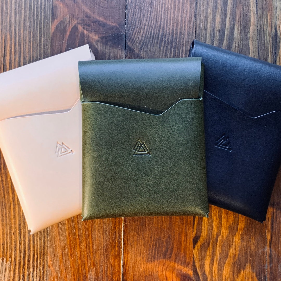 Stitchless Leather Wallet the Cash Trek, Slim Card Holder, Minimalist ...