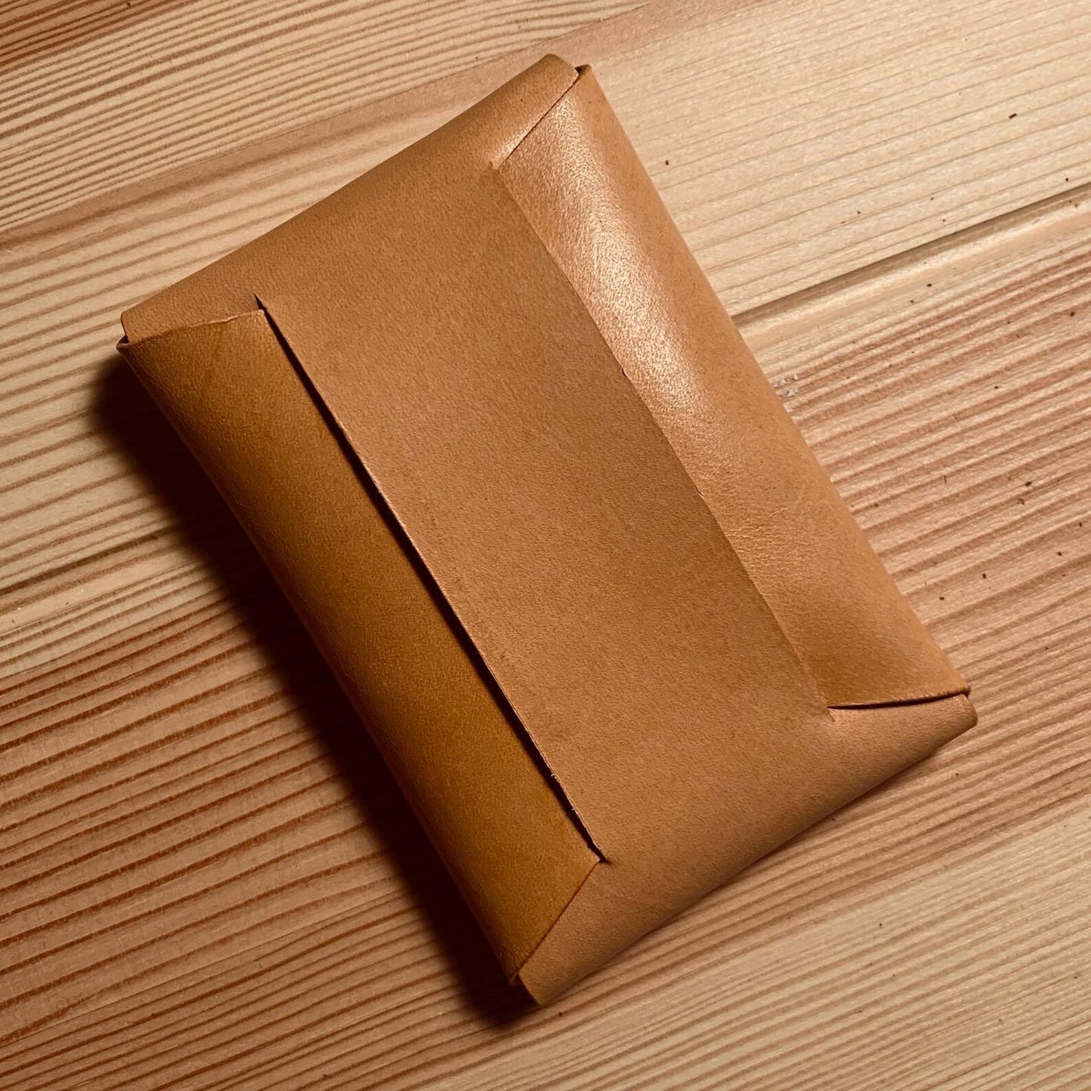 Stitchless Leather Wallet "the Trek", Slim Card Holder, Minimalist ...