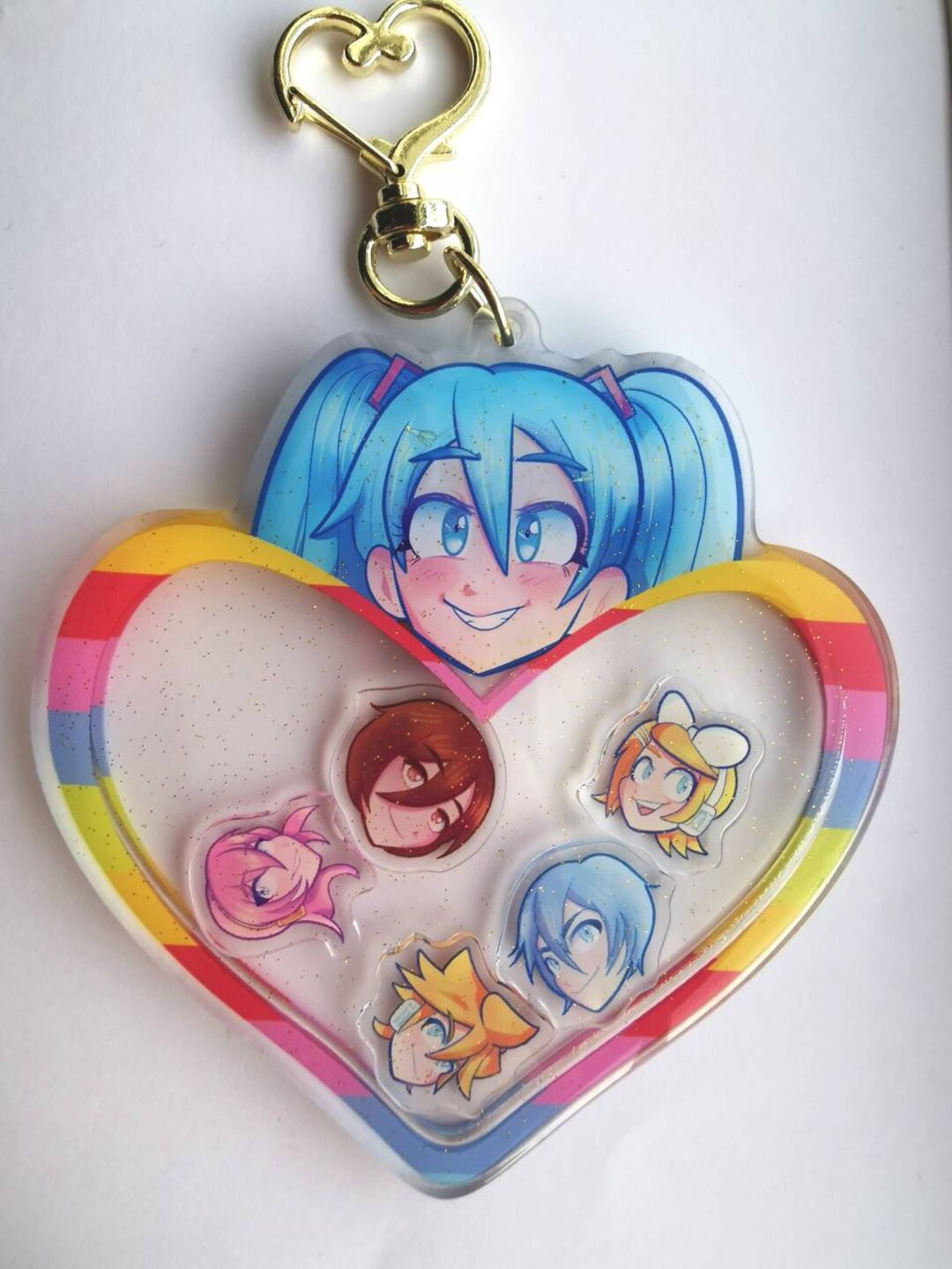 Hatsune Miku Vocaloid Glitter Charm - Etsy