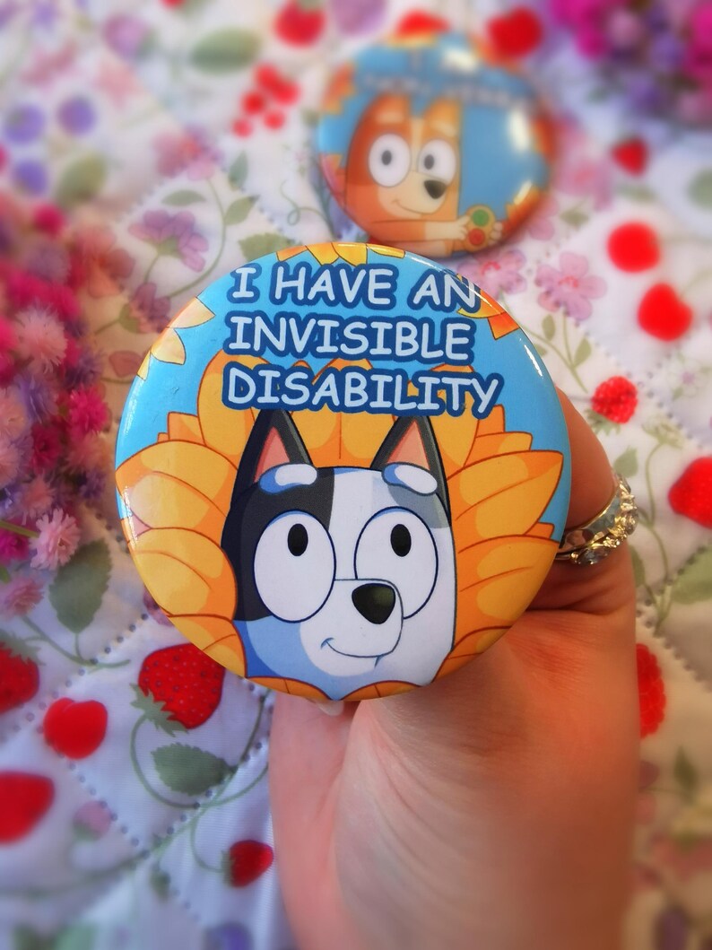 Bluey Invisible Disability Badges for Autism and Disabilities - Etsy