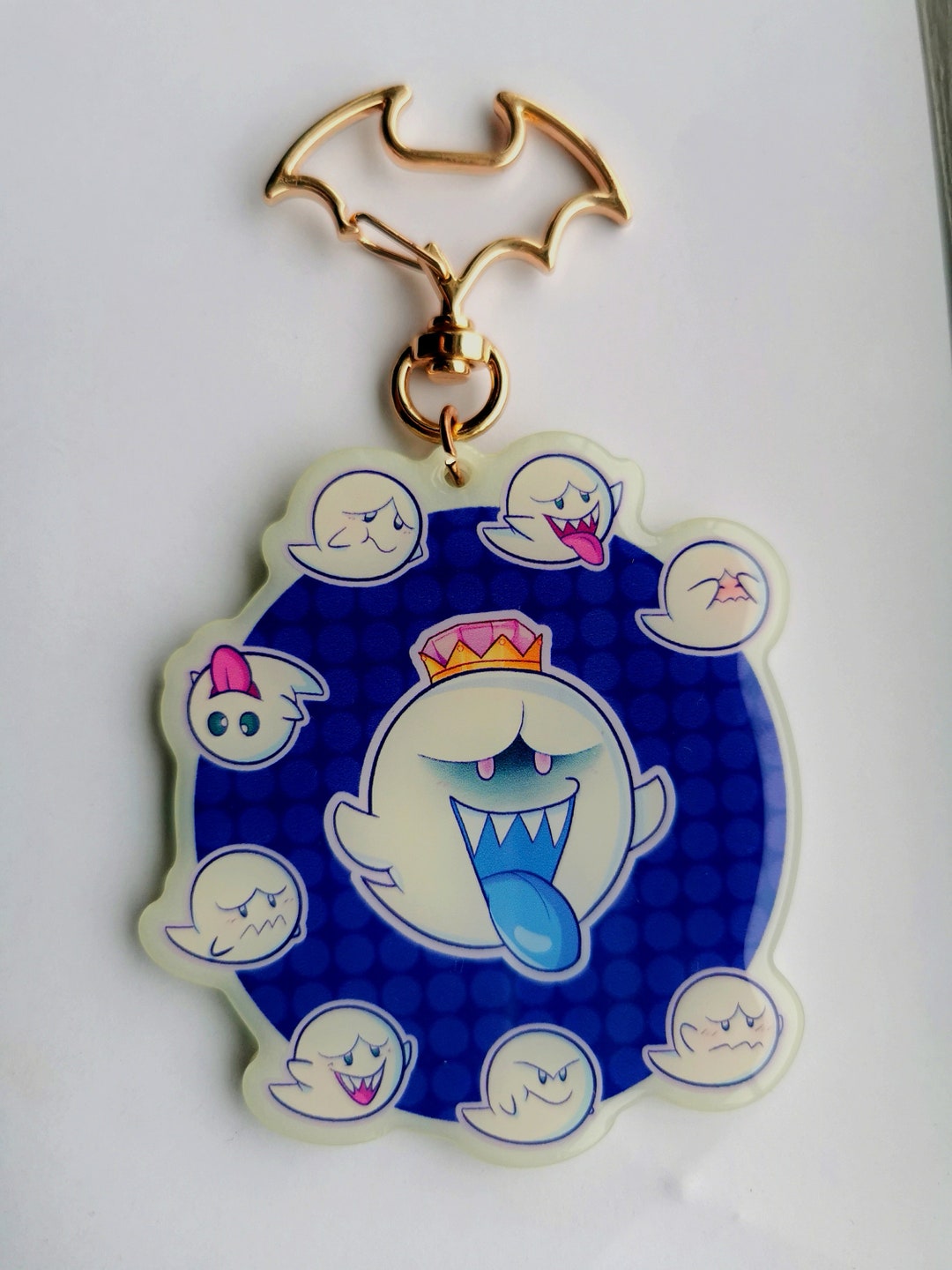 Glow in the Dark King Boo Charm now With Glossy Finish - Etsy