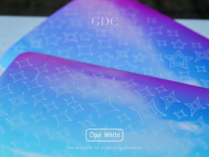 Mini Sparkles and Stars Sticker Sheet | Vinyl Decals | Holographic ...