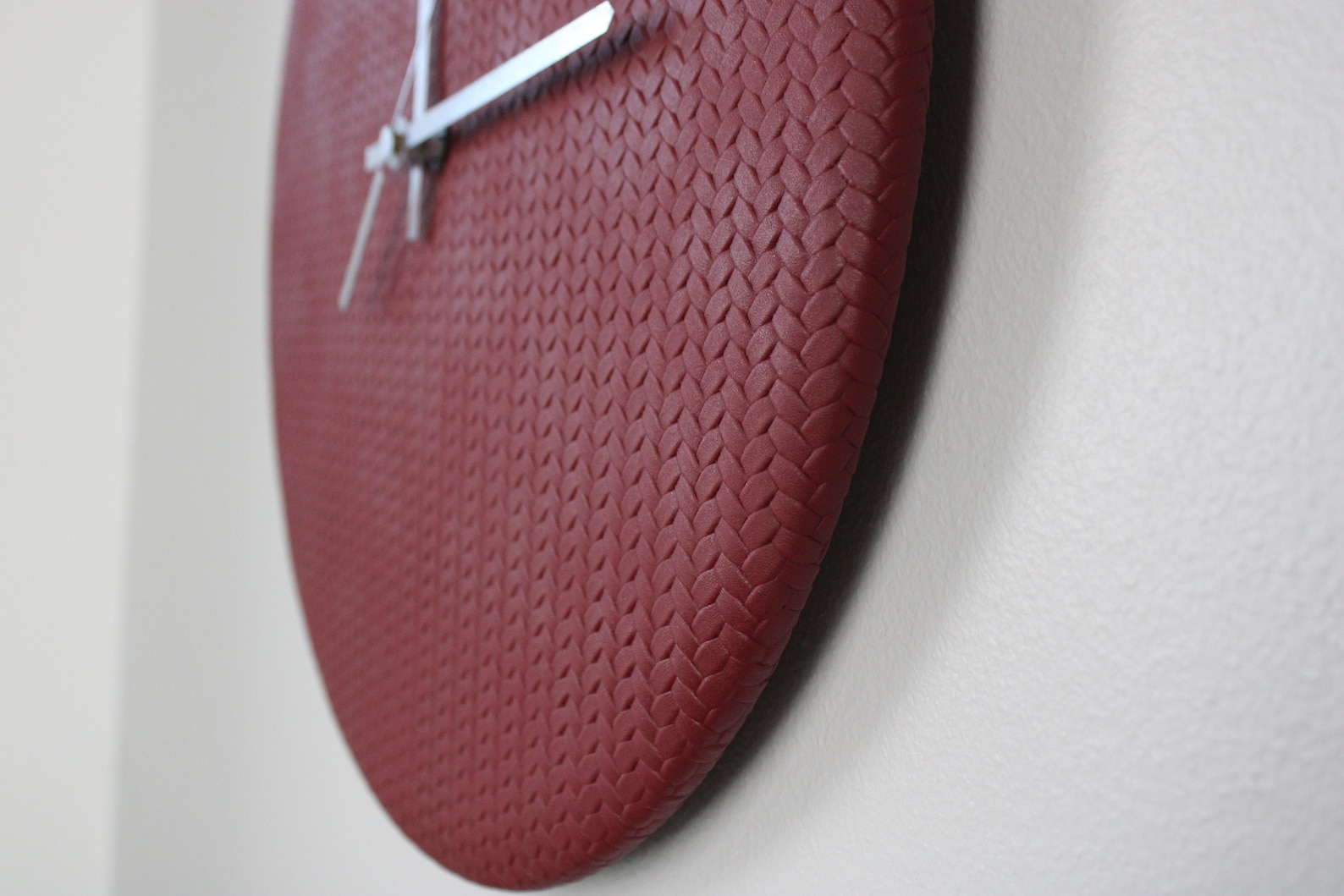 Red Modern Wall Clock/big Wall Clock/unique Wall Clock/round Clock ...