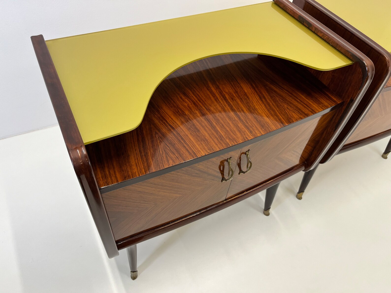 Pair of Bedside Tables / Vintage Nightstands / Italian MCM Bedside ...