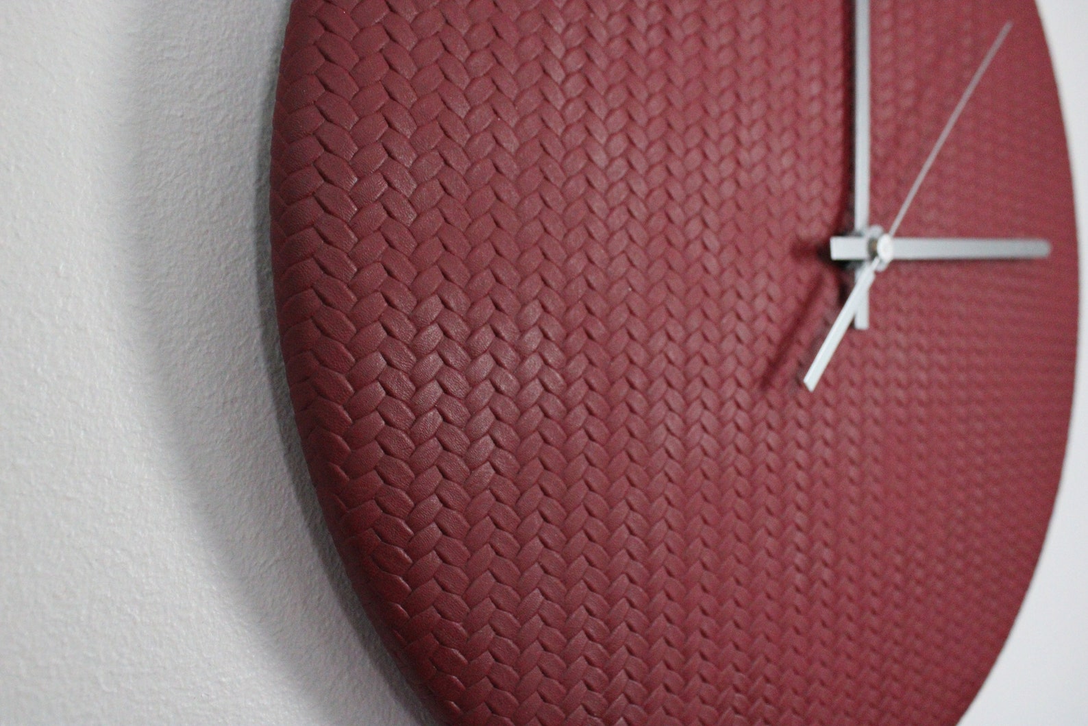 Red Modern Wall Clock/big Wall Clock/unique Wall Clock/round Clock ...