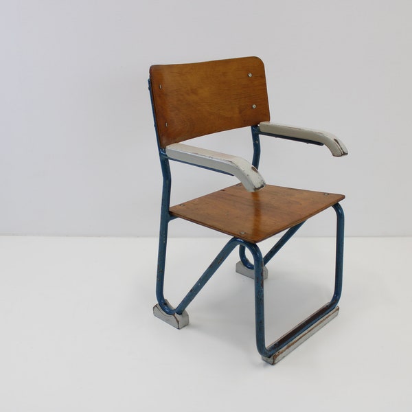 Wood School Chair - Etsy