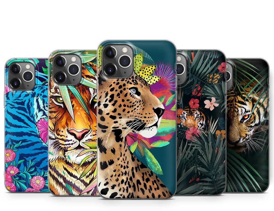 Tiger Phone Case Wildlife Phone Cover for iPhone 15 14 13 12 11 X Xs Xr ...