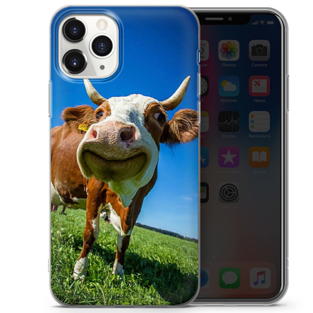 Cow Phone Case Funny Animals Phone Cover for Iphone 13 12 11 - Etsy