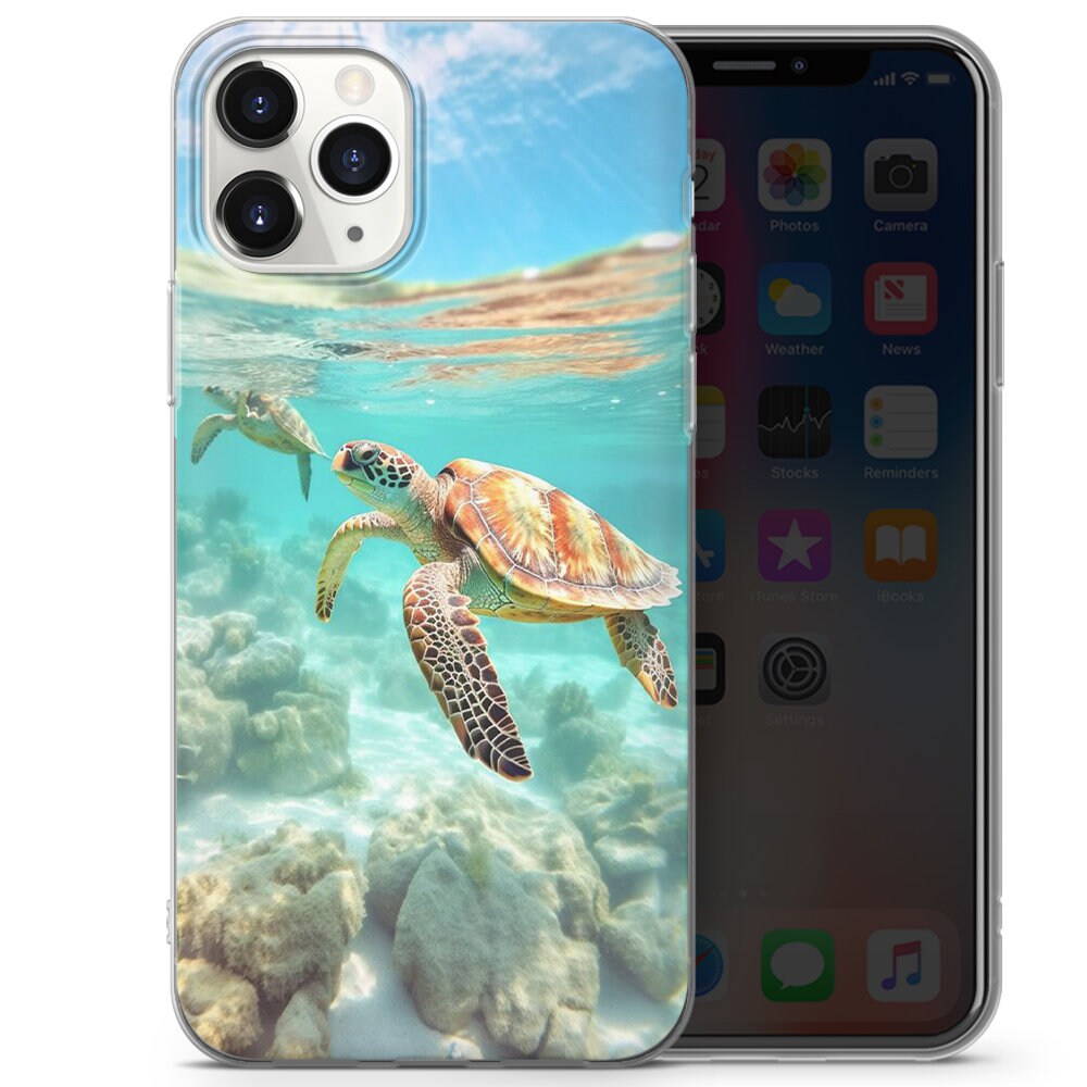 Amazing Turtles Phone Case Sea Turtles Phone Cover for iPhone 15 14 13 ...