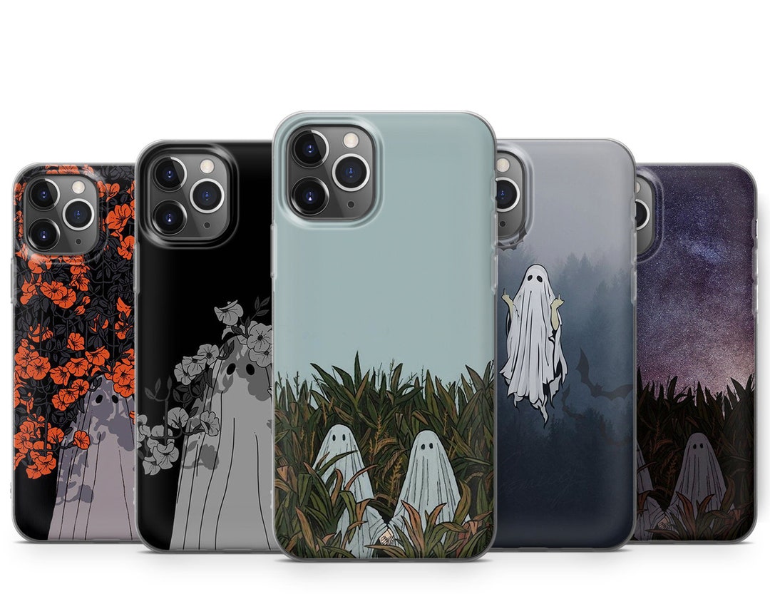 Ghost Phone Case Halloween Phone Cover for iPhone 15 14 13 12 11 X Xs ...