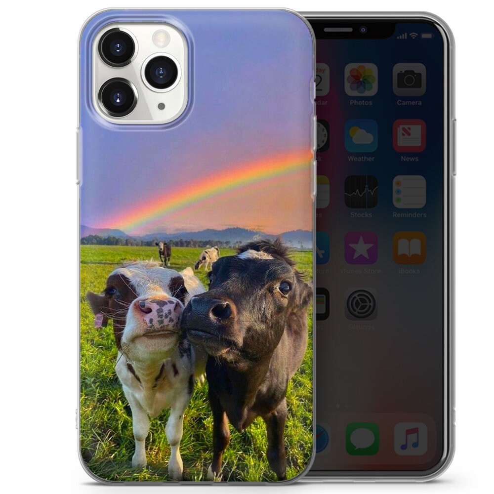 Cow Phone Case Funny Animals Phone Cover for Iphone 13 12 11 - Etsy