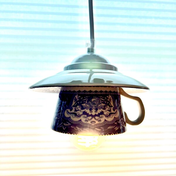 Teacup Pendant Light - Etsy